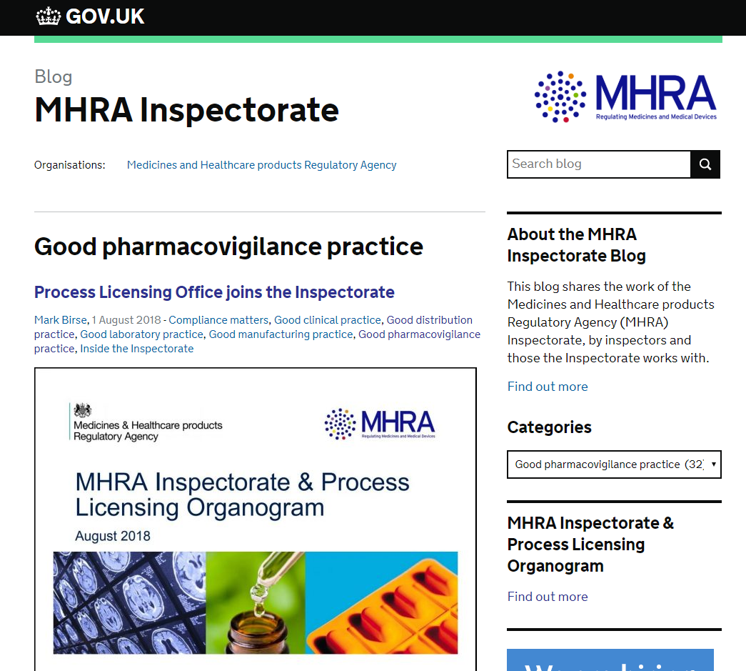 What to expect from GPvP inspections – MHRA Inspectorate